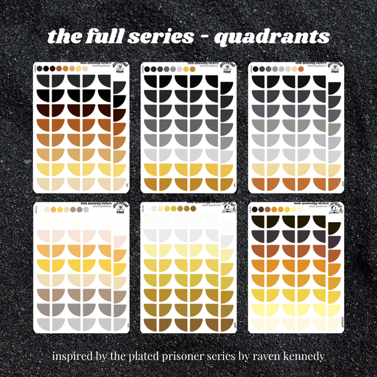 the plated prisoner series book tabs – girlinread annotating stickers