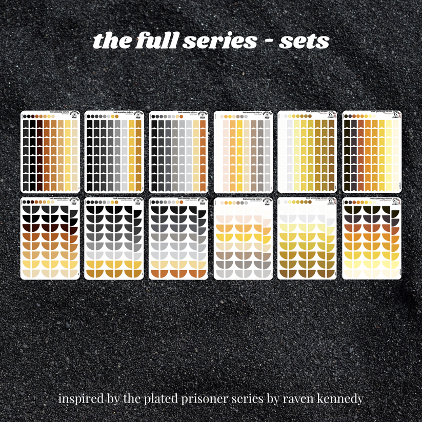 the plated prisoner series book tabs – girlinread annotating stickers