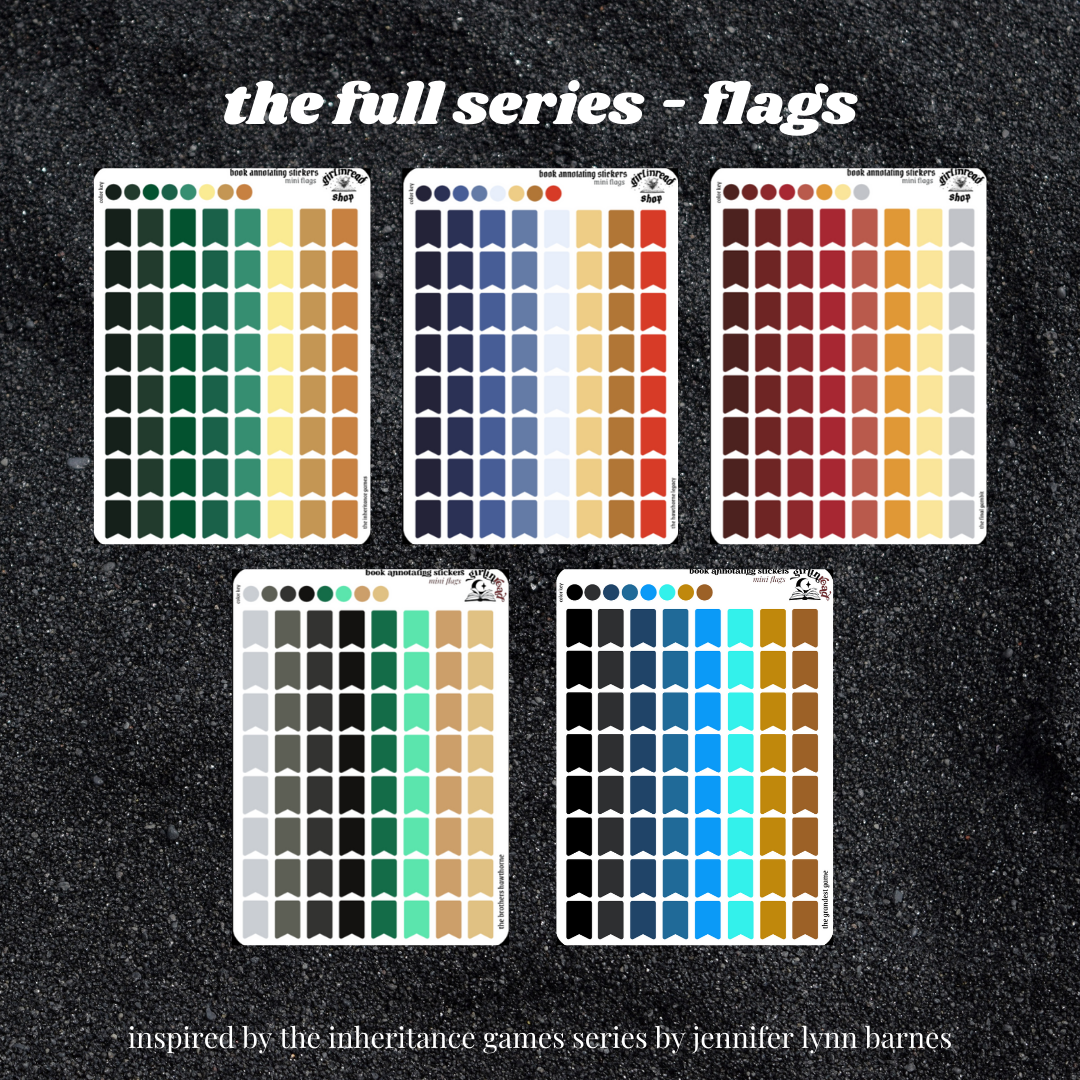 the inheritance games series book tabs – girlinread annotating stickers