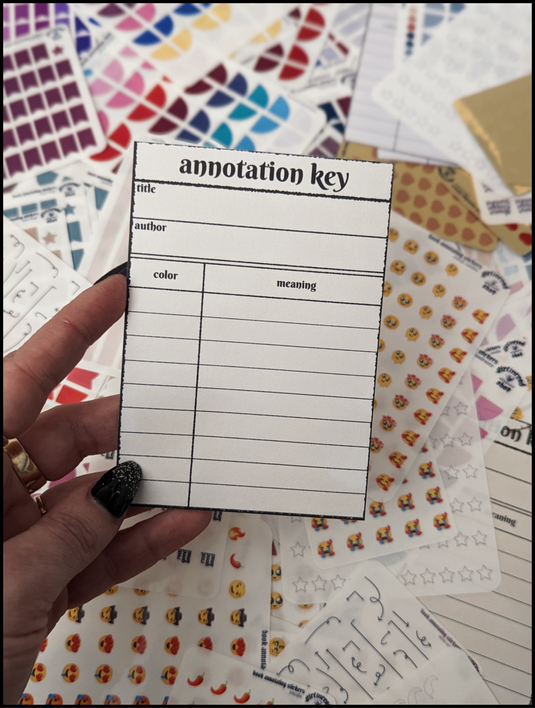 book annotating sticker inspo guide – girlinread annotating stickers