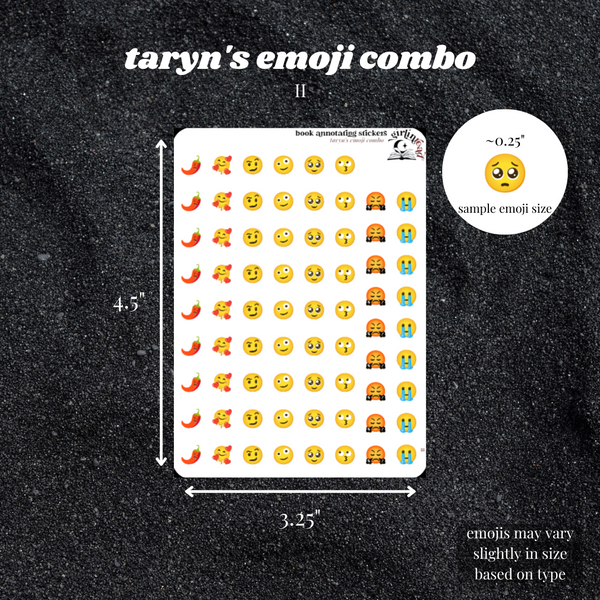 taryn's emoji sticker combo sheets – girlinread annotating stickers