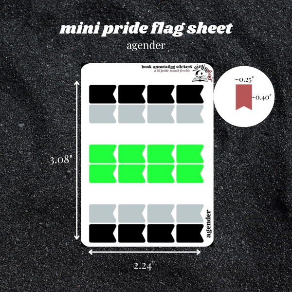 pride flag tab sheets – girlinread annotating stickers